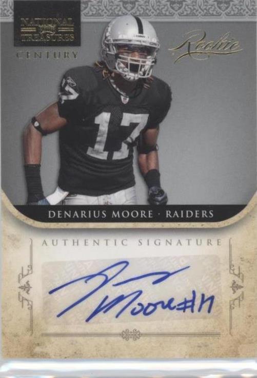 2011 Playoff National Treasures - Rookie Denarius Moore #234 Century ...