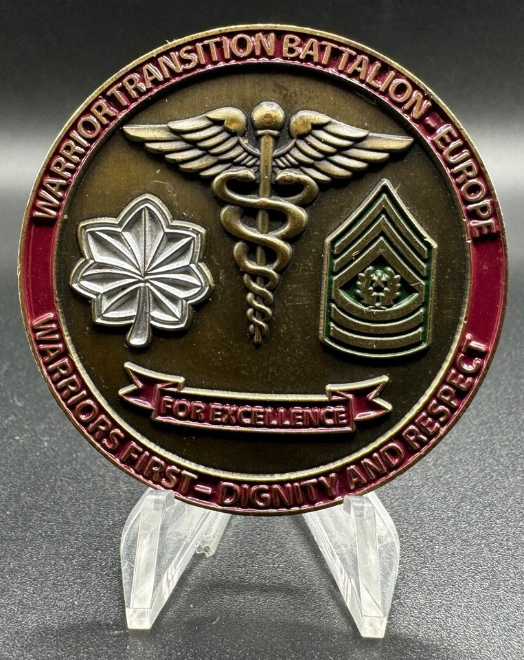 U.S. Army Warrior Transition Battalion Europe CDR & CSM Military ...