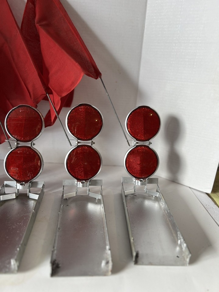 Vintage Stimsonite Reflectors W Flags & Case | eBay