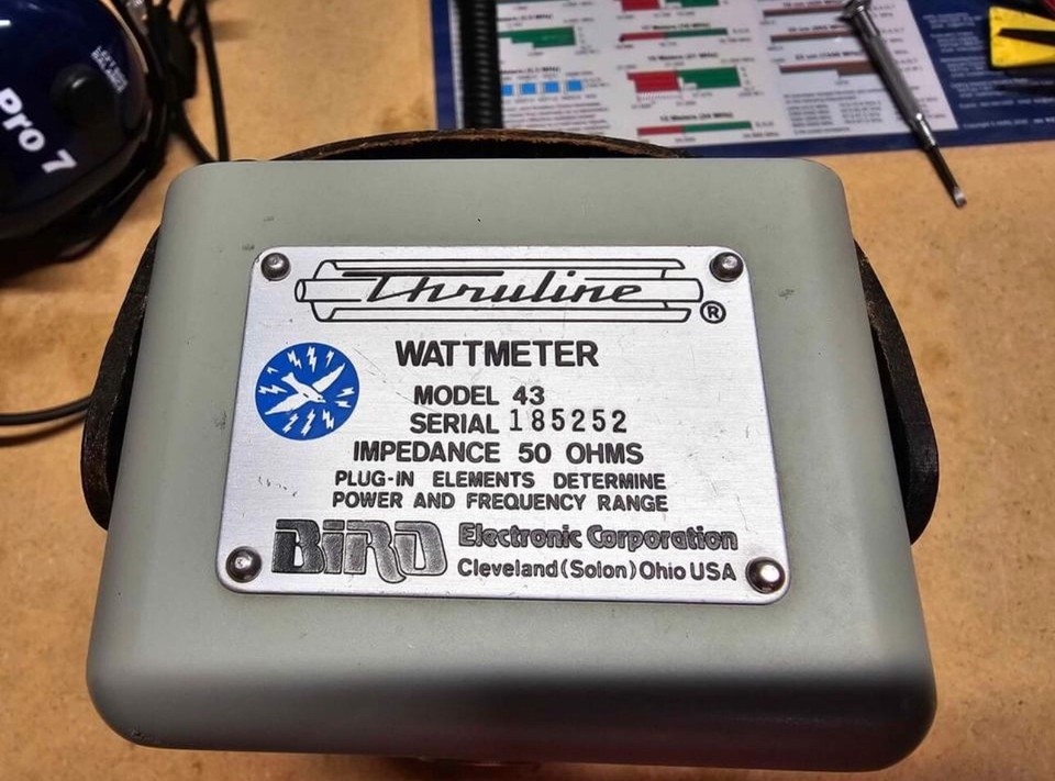 Bird 43 Thruline RF Wattmeter With 3 Genuine Slugs Included Pristine ...