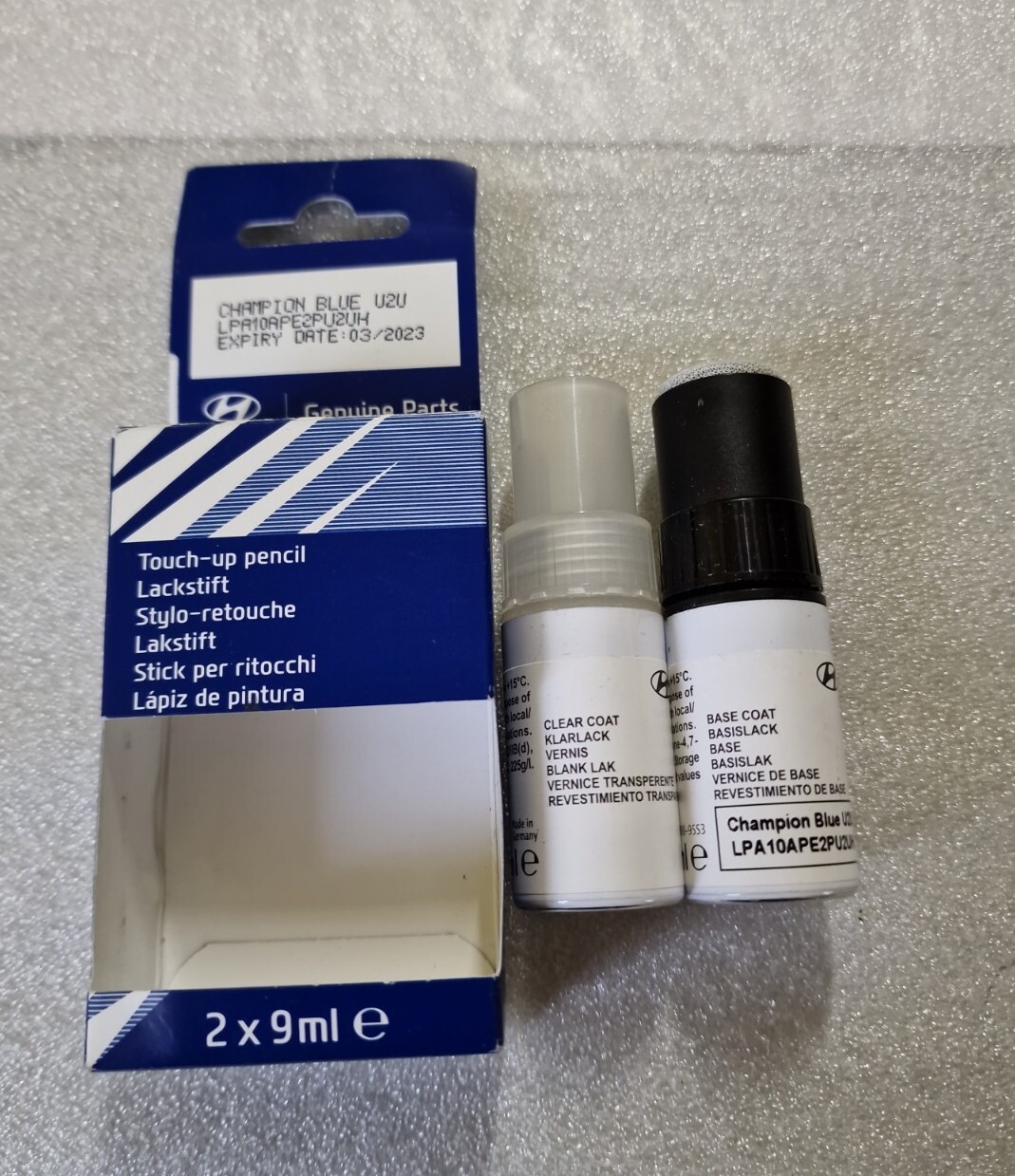 Official Hyundai Touch up Paint Champion Blue Code U2u for sale online ...