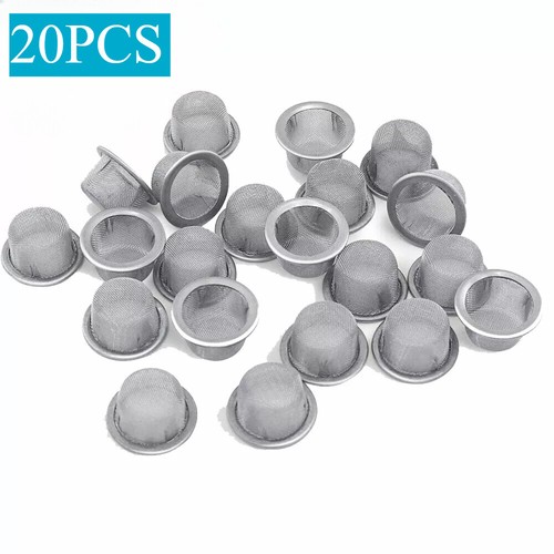 20PCS Tobacco Smoking Pipe Metal Filter Screen Steel Mesh Concave Bowl ...