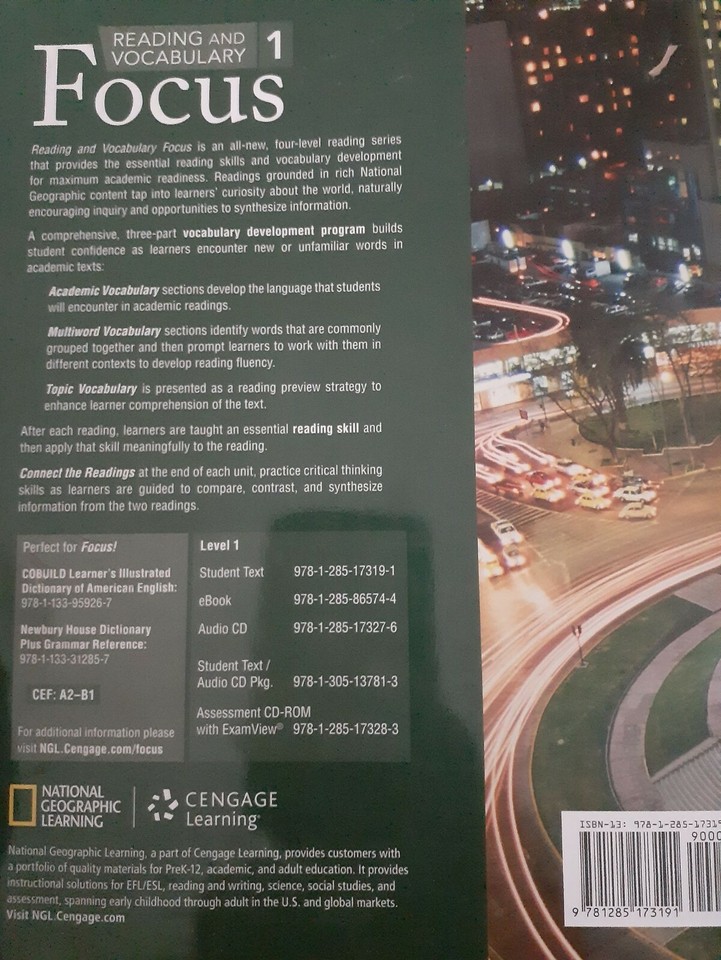 Reading and Vocabulary Focus: Reading and Vocabulary Focus by Zwier and ...