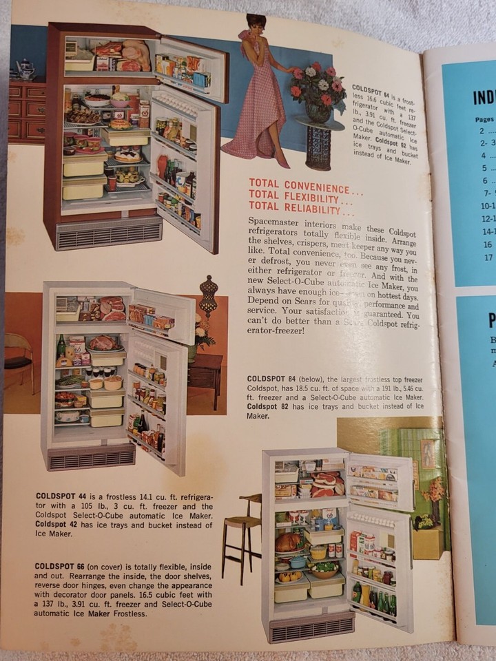1968 Sears Coldspot Frostless Refrigerator-Freezer Manual | eBay