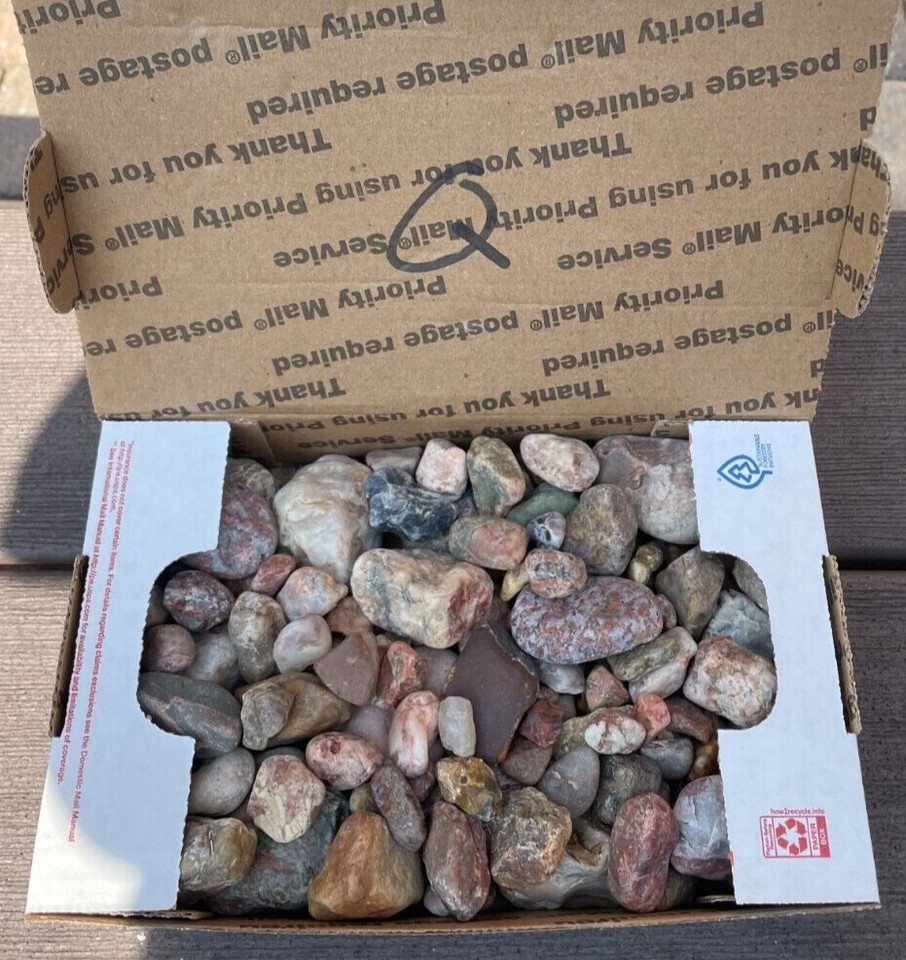 Minnesota Rocks, minerals. Small Priority mail box, full. | eBay