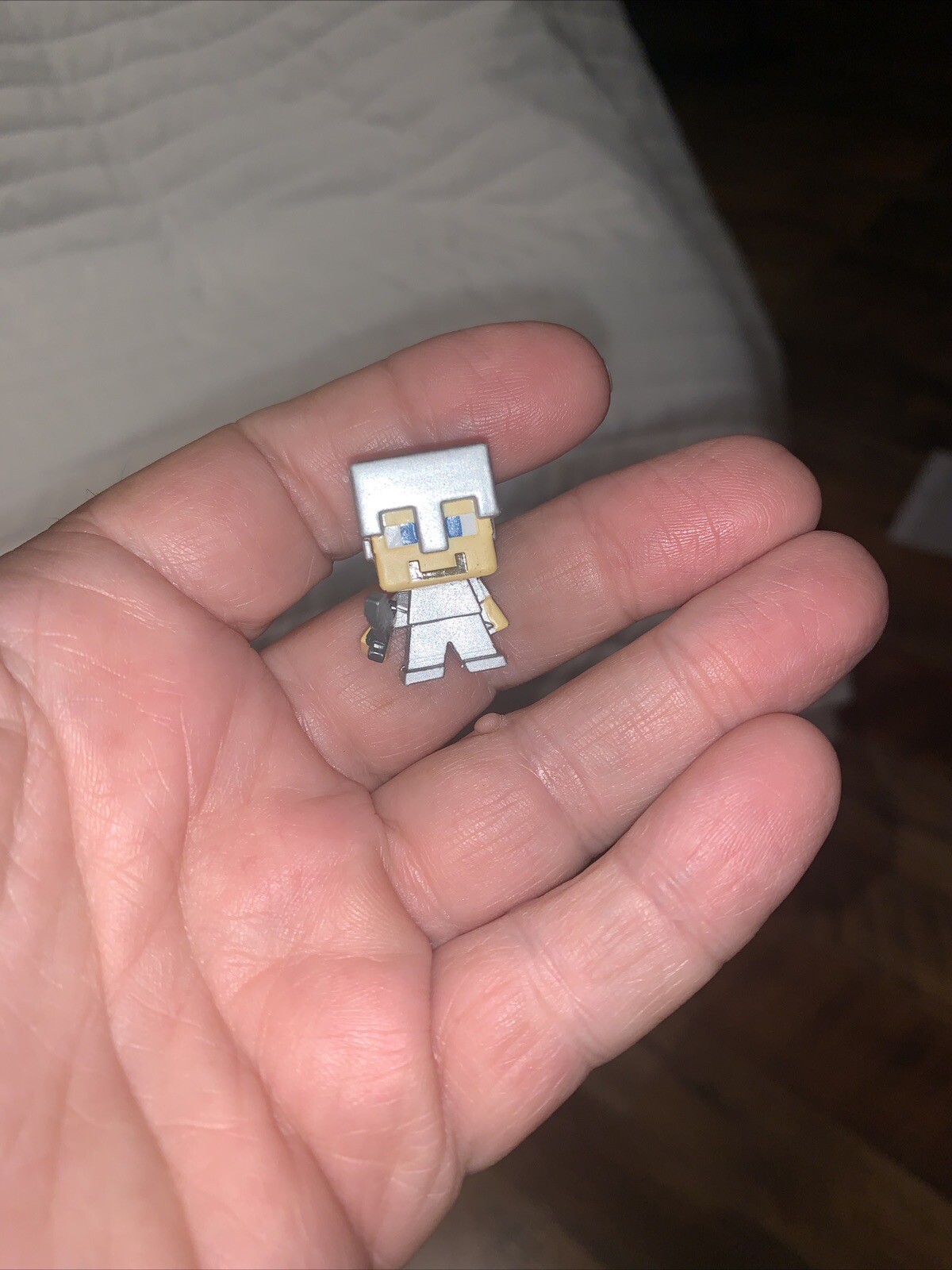 Minecraft Mini-Figures 1" Steve in Iron Armor Mini Action Figure Mojang ...