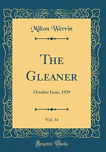 The Gleaner, Vol. 34: October Issue,..., Werrin, Milton 484401505 | eBay.de