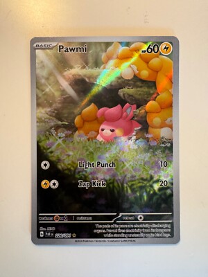 Pokemon Card • Pawmi • Paldean Fates 226/091 • Illustration Rare • ENG ...