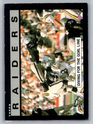 1985 Topps #281 Raiders Team Leaders Los Angeles Raiders Football Card ...