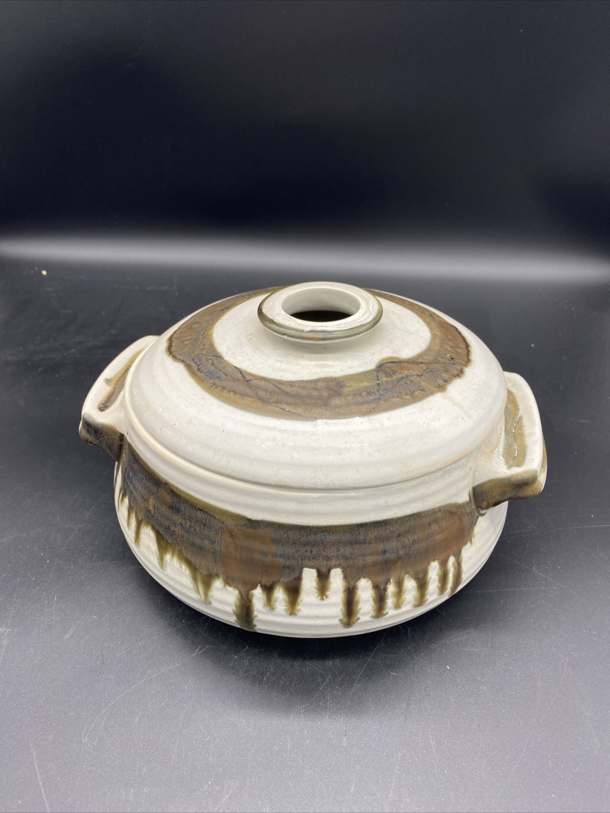 Stoneware Funnel Steam Pot Ceramic Steamer W Lid 3qt Vtg Micro Pot | eBay