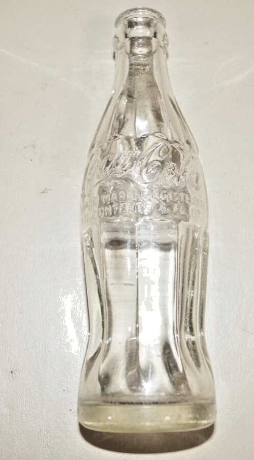 Clear Coca Cola Bottle Soda Pop Cola Embossed Heavy 6 Oz Glass Bottle ...