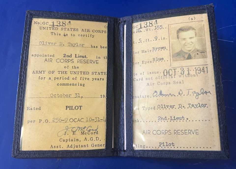 ARMY AIR CORPS RESERVE ID WALLET 1941 | eBay