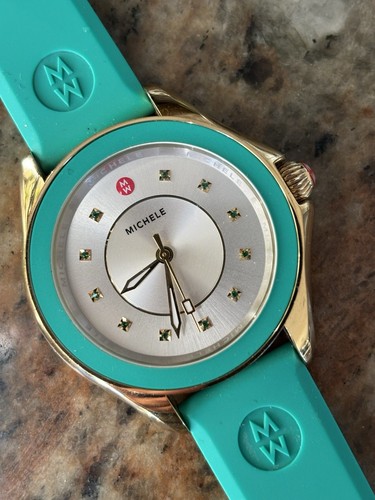 Michele Cape Watch MWW27A000009 Ladies New Battery Exc shape. 11 JEWELS ...