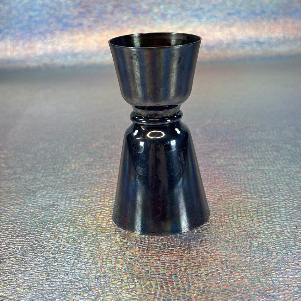 KIRK STIEFF Silver Plate Double Jigger Shot No Monogram | eBay