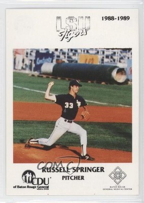 1988-89 McDag LSU Tigers Russ Springer Russell Springer #16 | eBay