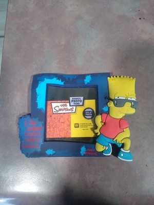 Simpsons Magnet Picture Frame Bart Simpson Like new | eBay