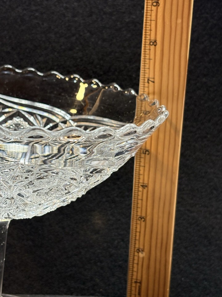 Antique Clear Compote/Comport EAPG 1908, John B Higbee Glass Co. Alpha ...