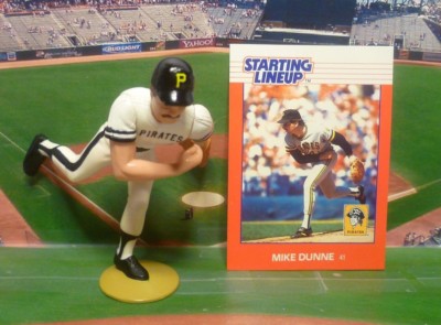 MIKE DUNNE 1988 Starting Lineup Loose Baseball Figure & Card PITTSBURGH ...