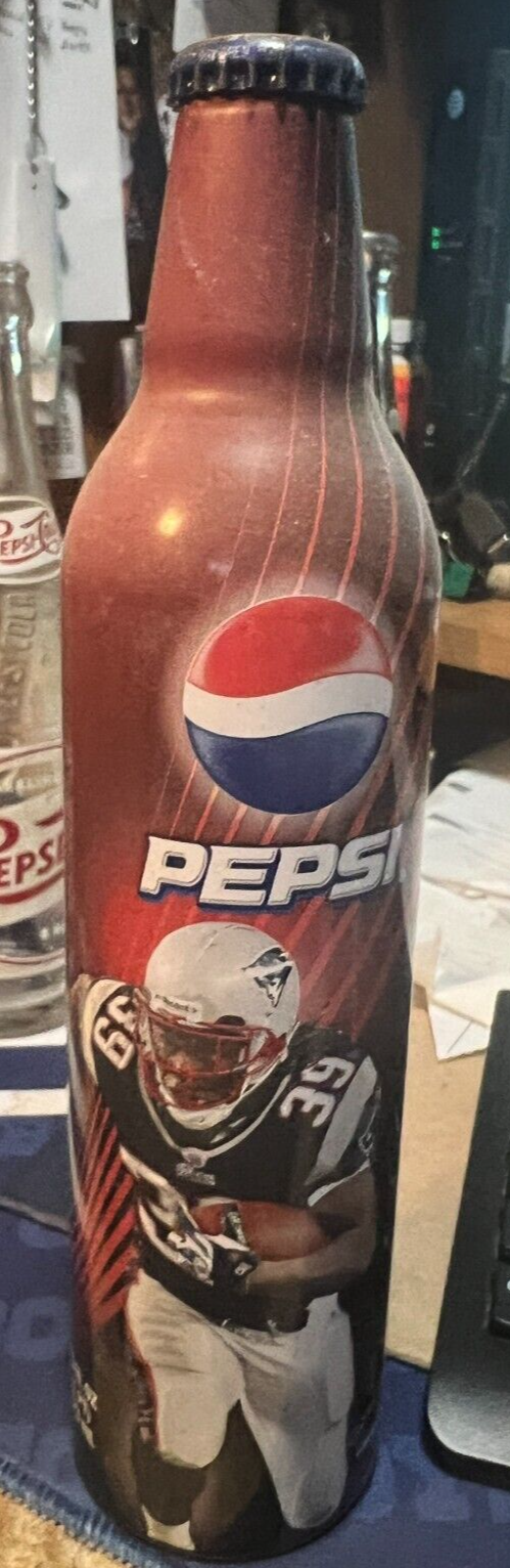 ALUMINUM PEPSI BOTTLE----LAWRENCE MARONEY---NE PATRIOTS---16 OUNCE ...