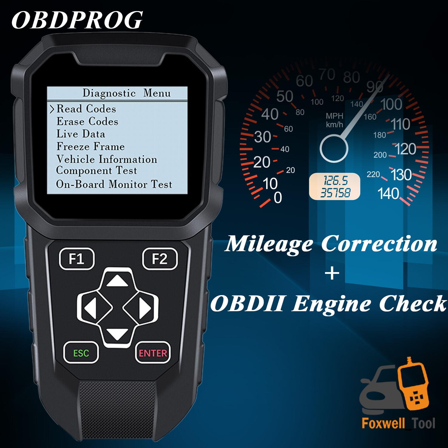 OBDPROG MT401 OBD2 Scanner Mileage Correction Odometer Adjustment ...