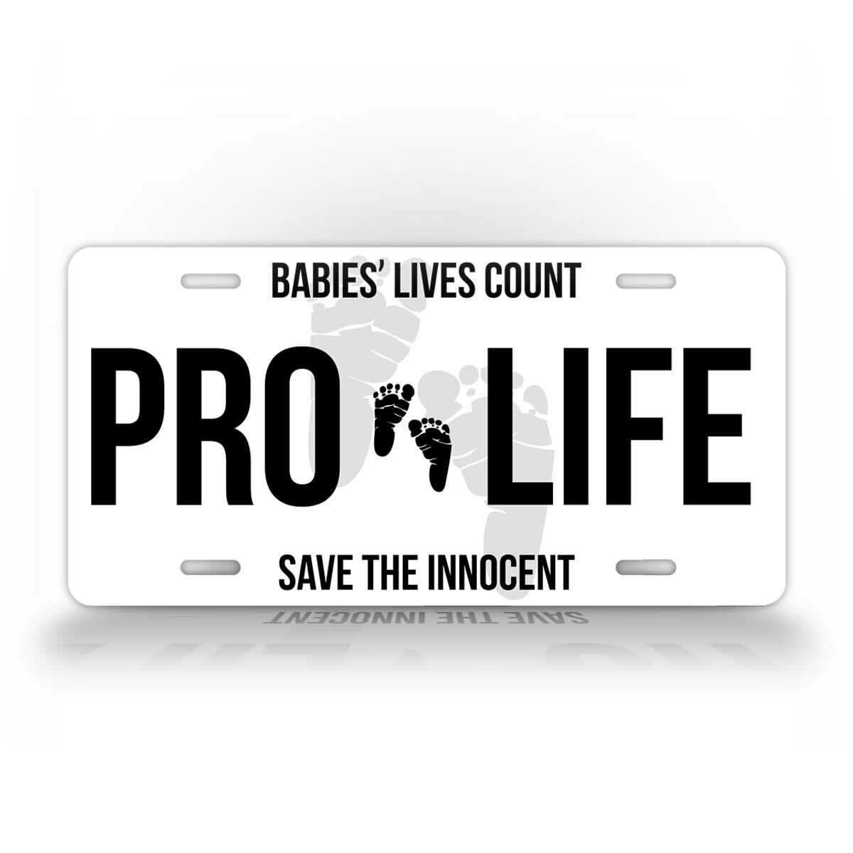 PRO LIFE LICENSE PLATE ~Choose Life~ Anti-Abortion Auto Tag 6x12 Not ...