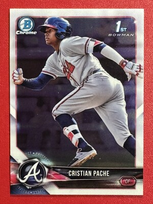 Christian Pache 1st Bowman Chrome Mojo Refractor #BCP46 RC 2018 Rookie ...