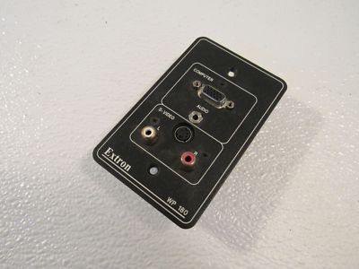 Extron Wall Plate Computer Video PC Audio Black Stereo Audio Connectors ...