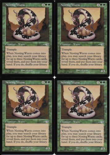 MTG: NESTING WURM Nemesis UNCOMMON; played, Excellent condition x4 | eBay