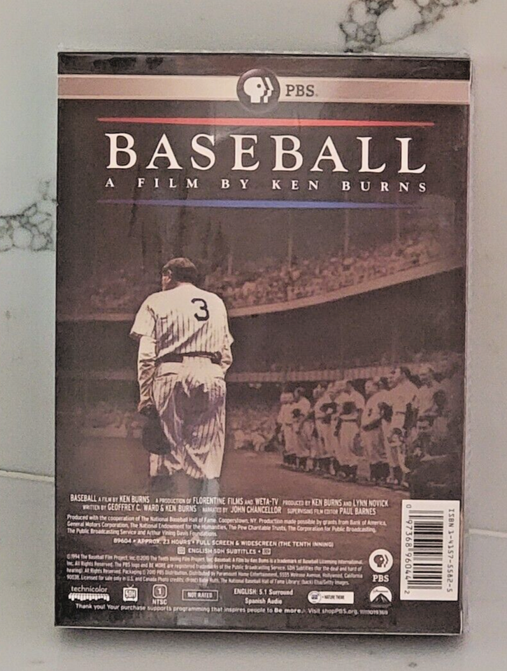Baseball: A Film by Ken Burns ( DVD 11-Disc Set ) Brand New & Sealed ...