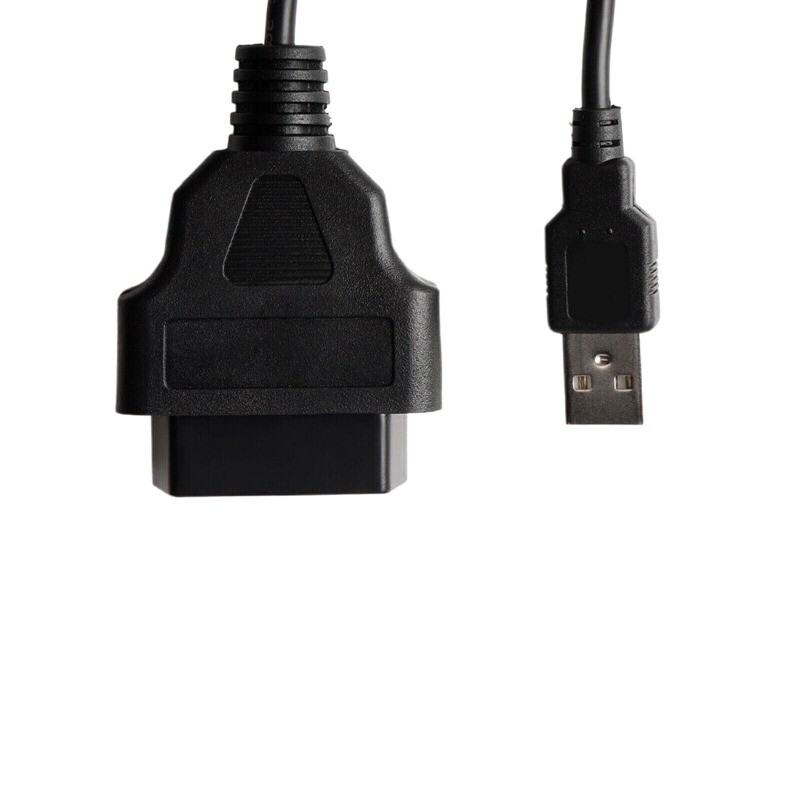16Pin OBD2 To USB Port Charger Adapter Cable Connector Diagnostic Tool ...