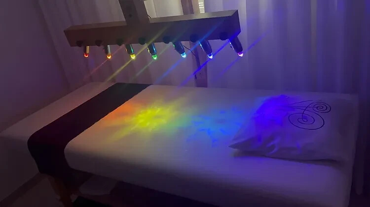 Crystal Light Bed BioPhoton Chromotherapy Color Therapy Quartz ...