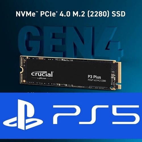 PS5 Disque stockage SSD M2 Barrette Flash Crucial P3 Plus Nvme 1TO ...