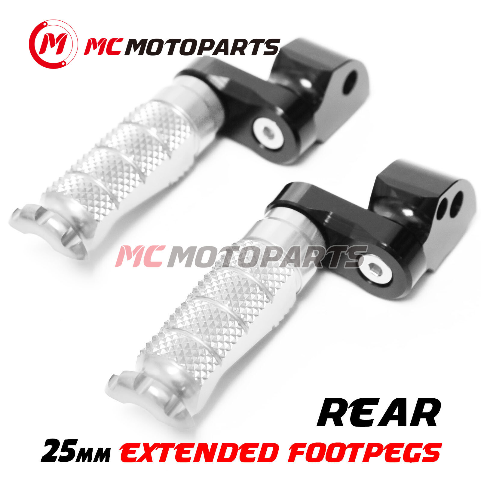 R-Fight Rear Foot Pegs 25mm Extended Silver For Yamaha YZF R7 21-22 | eBay