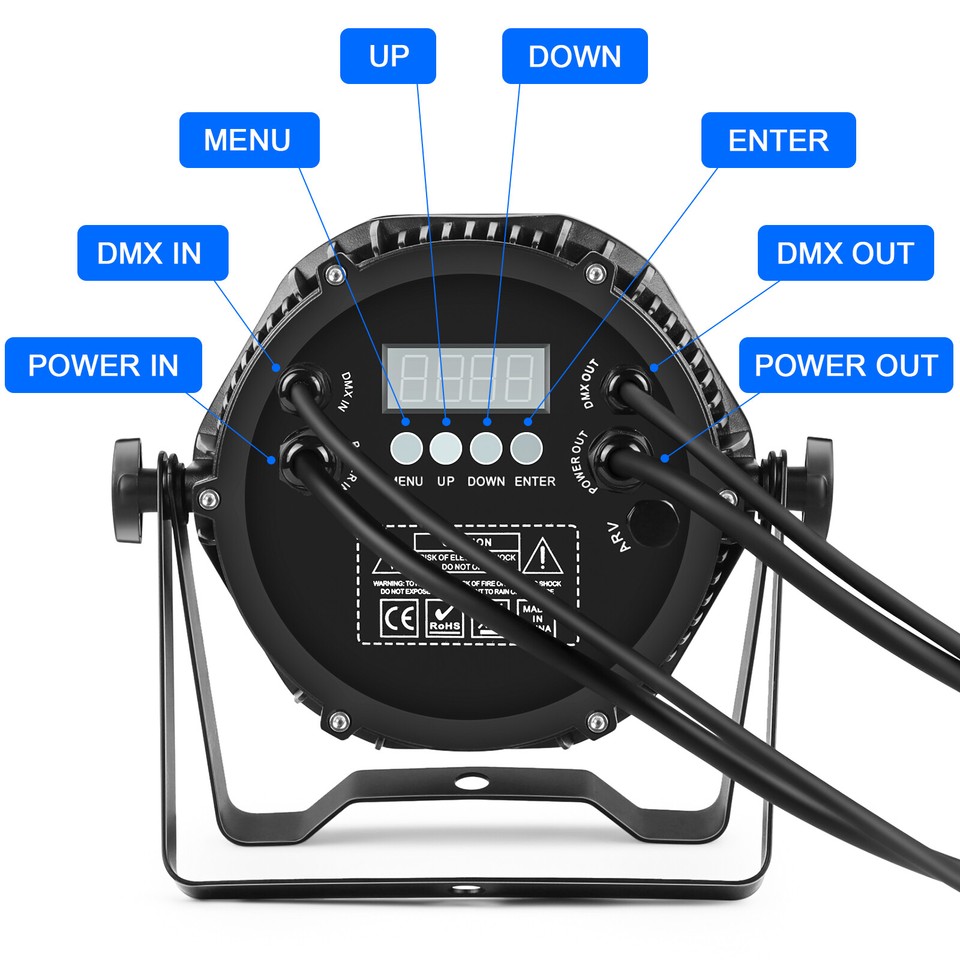 210W 14 LED IP65 Waterproof Par Light RGBW DMX Stage DJ Outdoor ...