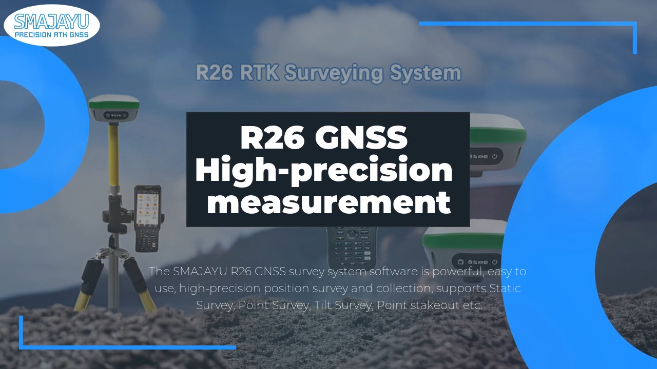 SMA26 GNSS Receiver GPS RTK Land Survey IMU Base Rover with Handheld ...