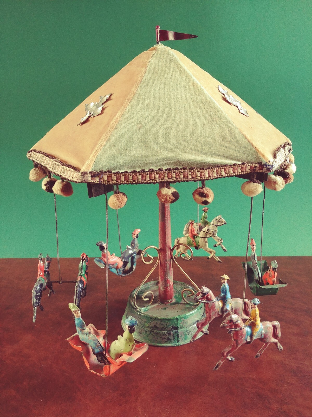 Early SG Gunthermann Tin Wind-up Merry Go Round Tinplate Carousel | eBay