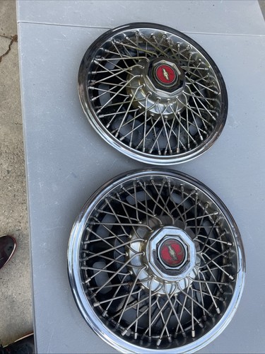 Lot Of 2 Vintage Wire Spoke Chevrolet Hubcaps | eBay