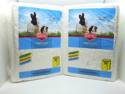 Kaytee Clean and Cozy White Small Animal Paper Bedding - 98 L (2x49.2 L ...