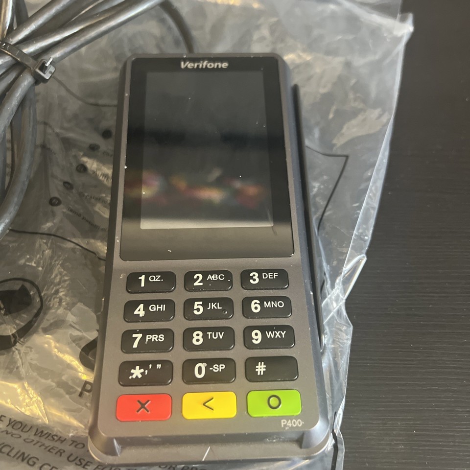 Verifone P400 Plus Credit Card Reader Payment Terminal No Power Supply ...