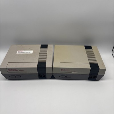 Nintendo Lot Of 2 Original NES CONSOLE Blinking Red Light - For Parts ...