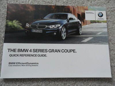 2015 BMW 428i and 435i Gran Coupe Quick Reference Guide Owners Manual ...