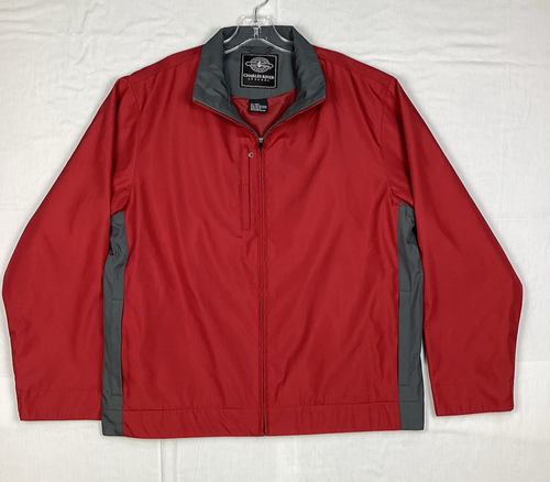 Charles River Apparel Water Resistant Jacket Men's Size Large, Red Gray ...