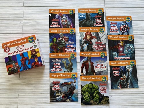 World of Reading Marvel Super Heroes Level Pre-1 Boxed Set Minibooks ...