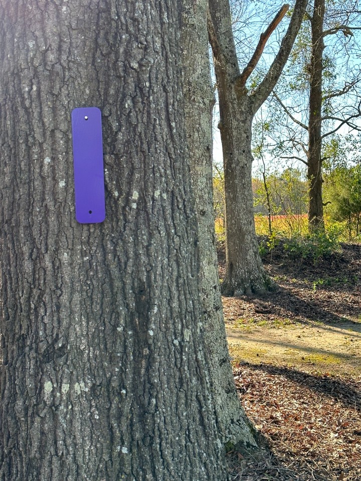 NO Trespassing. Purple State Laws - Markers- Purple signs- group of 10 ...