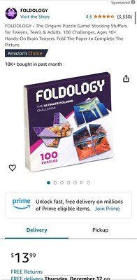 FOLDOLOGY - The Origami Puzzle Game! Hands-On Brain Teasers. Travel ...