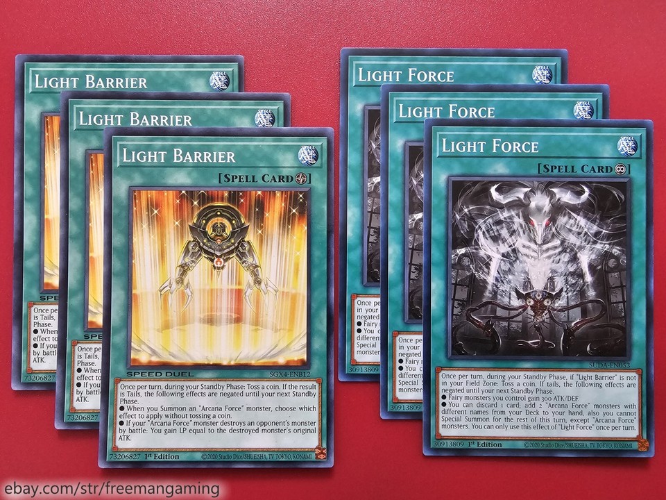 Yugioh Sartorius Arcane Force Deck 43 Cards The World Light Barrier ...