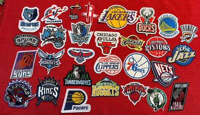 NBA Team Logo Embroidery Iron or Sew on Patches Pick your team or Full ...