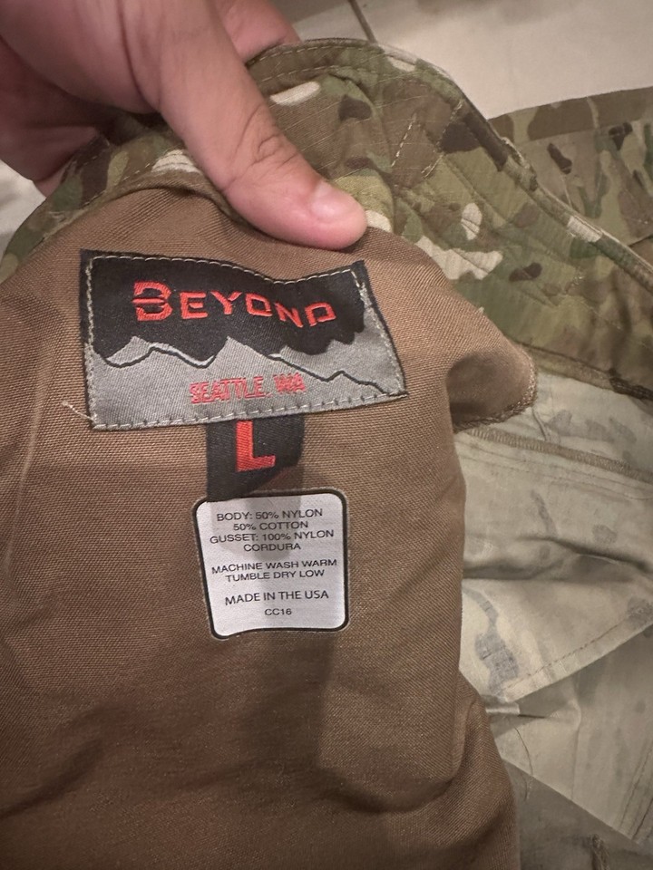 Beyond Clothing A9 Mission Combat Pants Large Regular Multicam | eBay