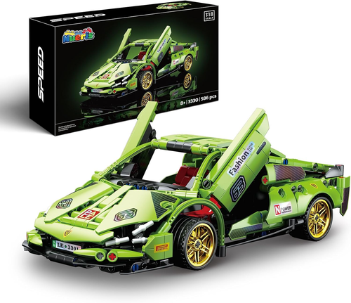 Building Blocks Sport Car Compatible with Major Brands 586 PCS Age 8+ 1 ...