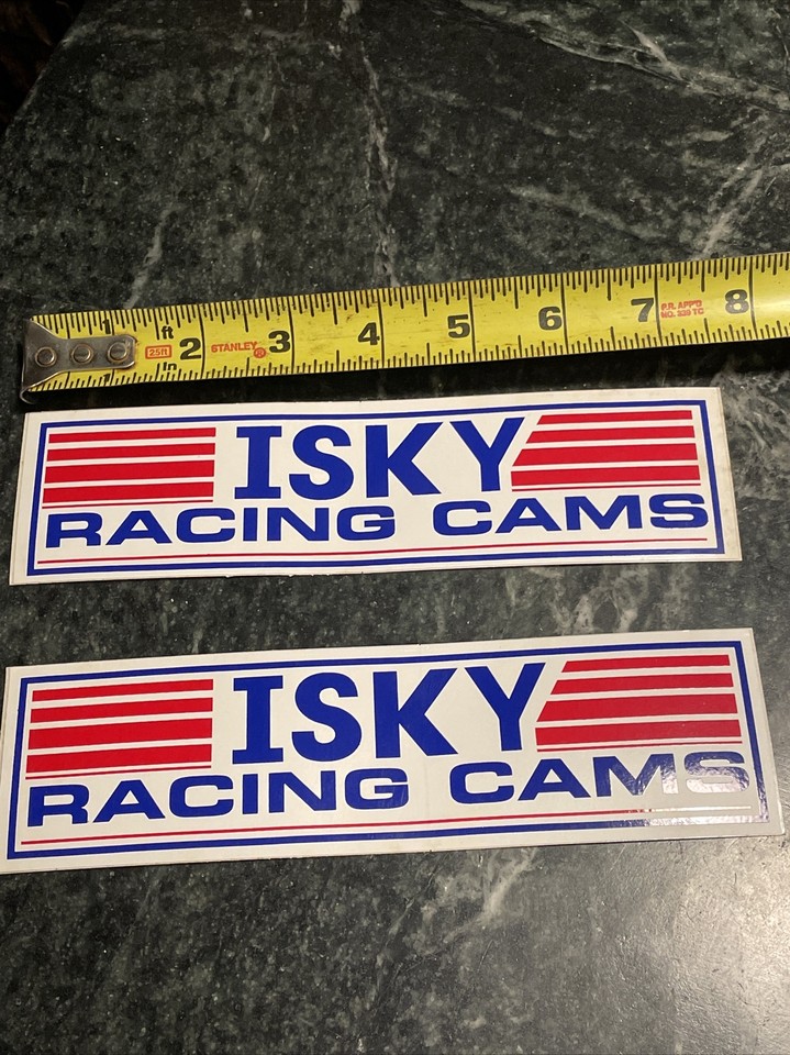 2 Vtg Classic Isky Racing Cams Decals Stickers NHRA Hot Rod NASCAR Lot ...